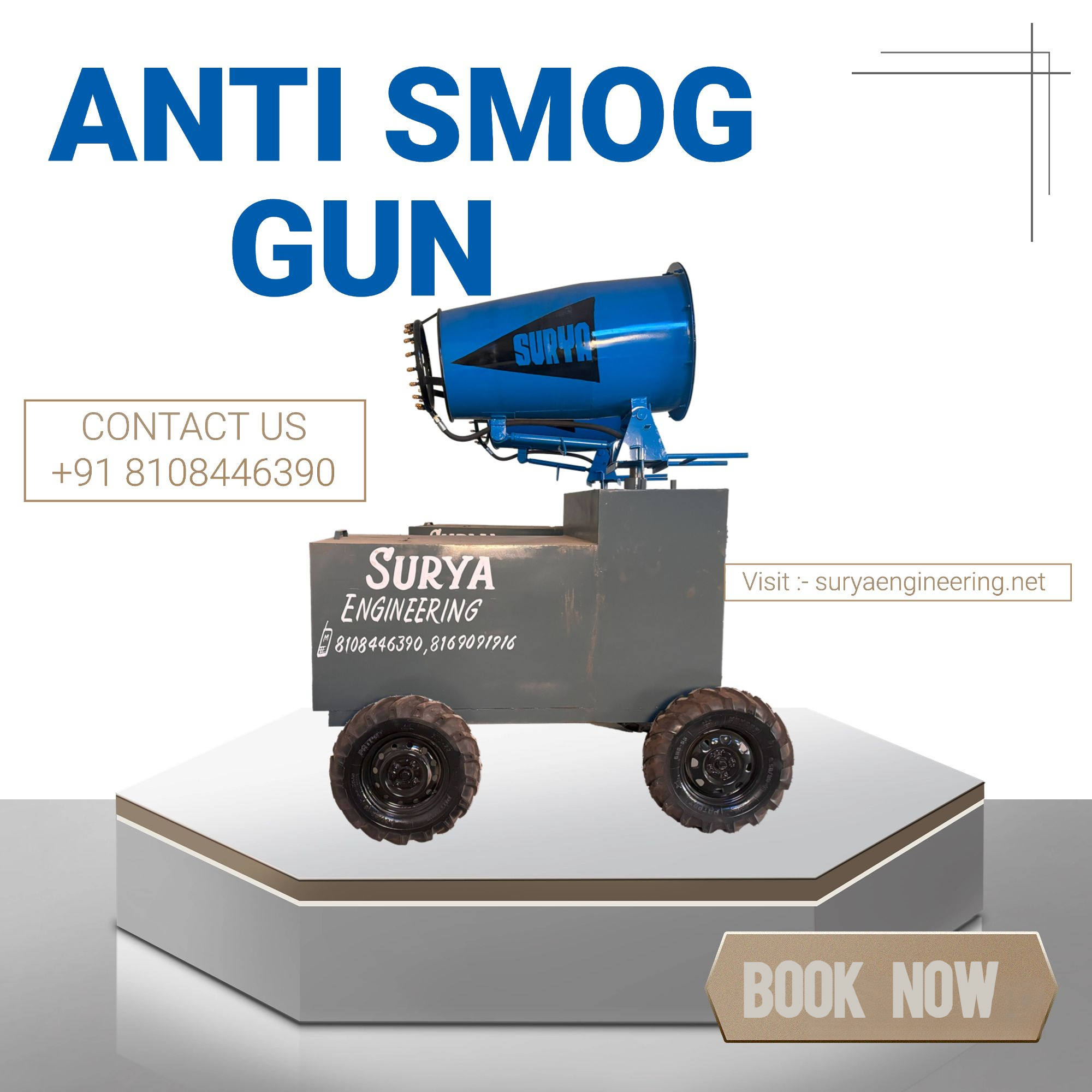 Surya Engineering - Anti Smog Gun Machine for Dust Control